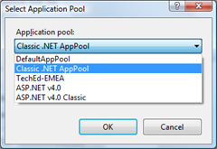 Vishal Joshi's Tangent: Tips & Tricks: How to change the App Pool which ...